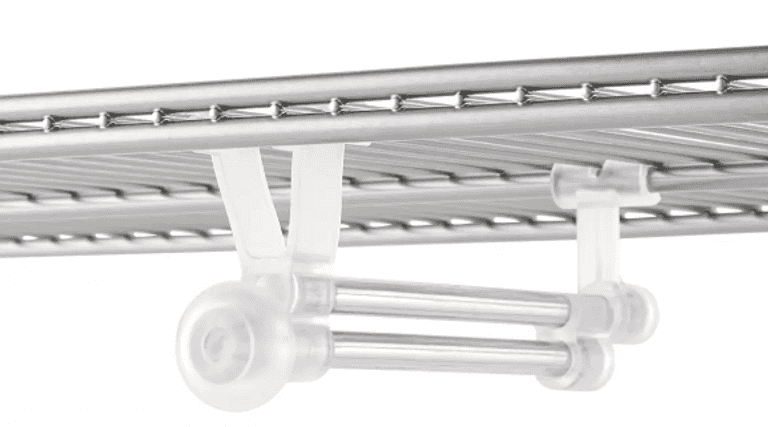 Elfa Expandable Valet Rod With Screws & End Caps, Size 16", Multi-Color ...