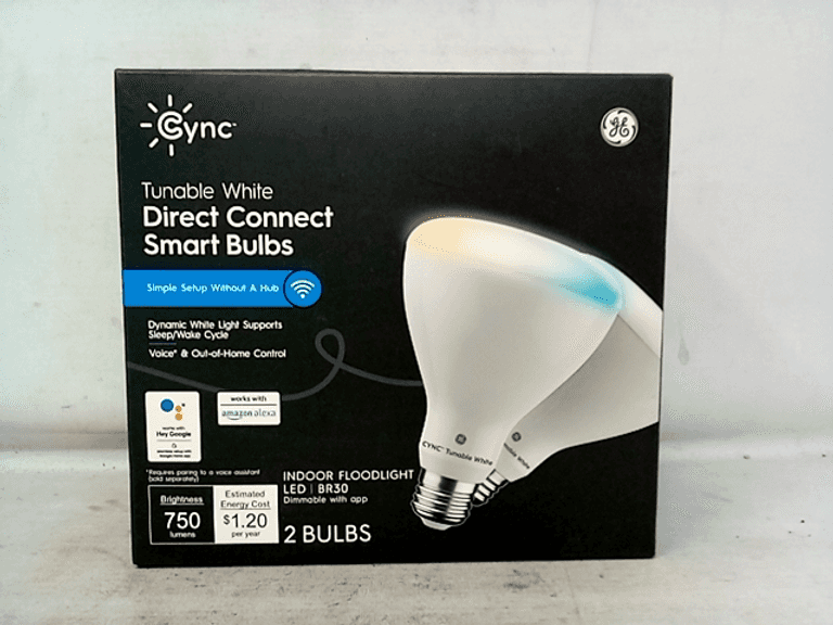 GE Cync Direct Connect Light Bulbs BR30 LED Color Changing Light Bulb ...