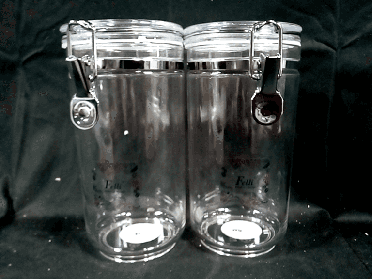 Set of 2 Felli Housewares Flip-Tite Canister 1L - Dutch Goat