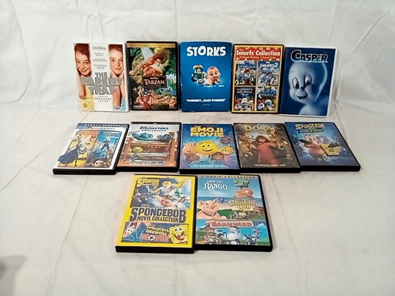 Assortment of 12 - Assortment Of Different Movie DVDs Including Casper ...