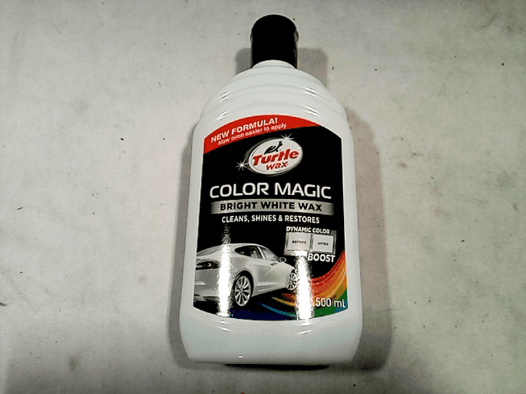 Turtle Wax Color Magic Car Polish Wax, 500ml, Bright White - Dutch Goat
