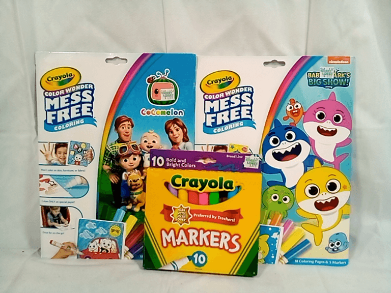 Assortment of 3 - Crayola Color Wonder Mess Free Coloring Set & Crayola ...