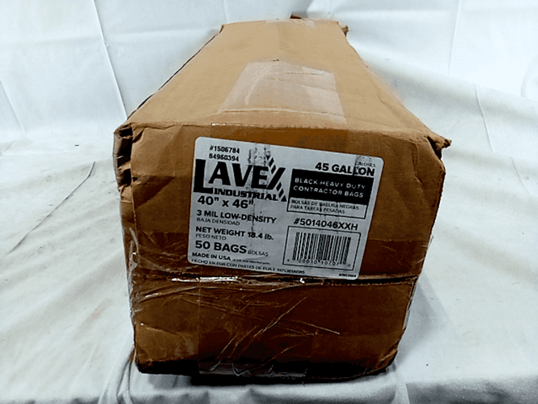 Lavex Industrial Black Heavy Duty Contractor Bags 45 Gal. 40"x46" 50 ...