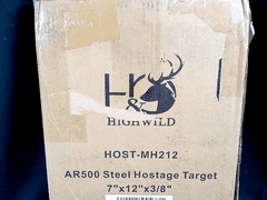 Highwild AR500 Steel Hostage Reactive IDPA Shooting Target 3/8" Thick ...