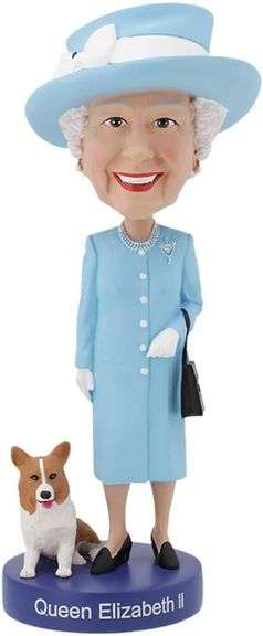 Royal Bobbles Queen Elizabeth II Bobblehead, Premium Polyresin Lifelike ...