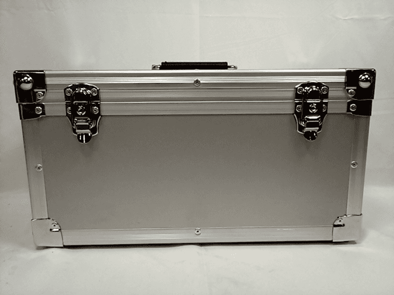 Large Heavy Duty Aluminum Briefcase, Silver, Gray - Dutch Goat