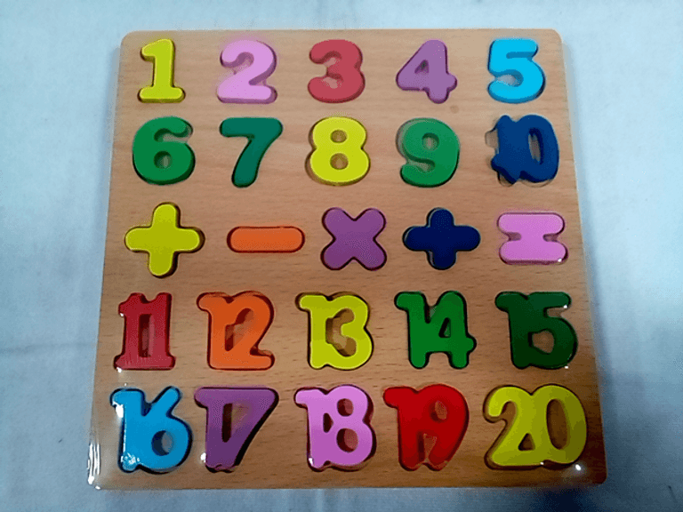 Assortment of 6 - Kids' Alphabet & Numbers/Symbols Puzzle Board - Dutch ...