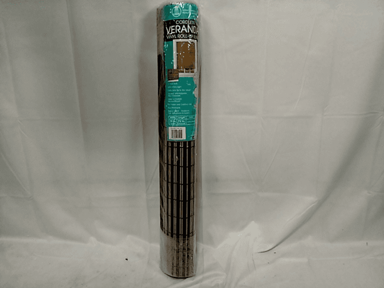 Achim Cordless Veranda Vinyl Roll-Up Blind, Size 30x72, Cocoa, Almond ...