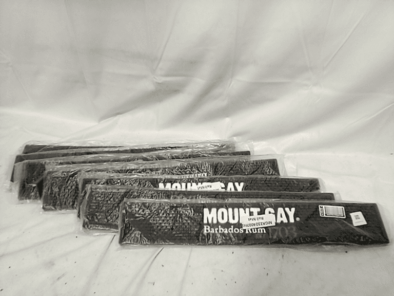 Lot of 7 - Mount Gay Rum Bar/Rail Mat, Black - Dutch Goat