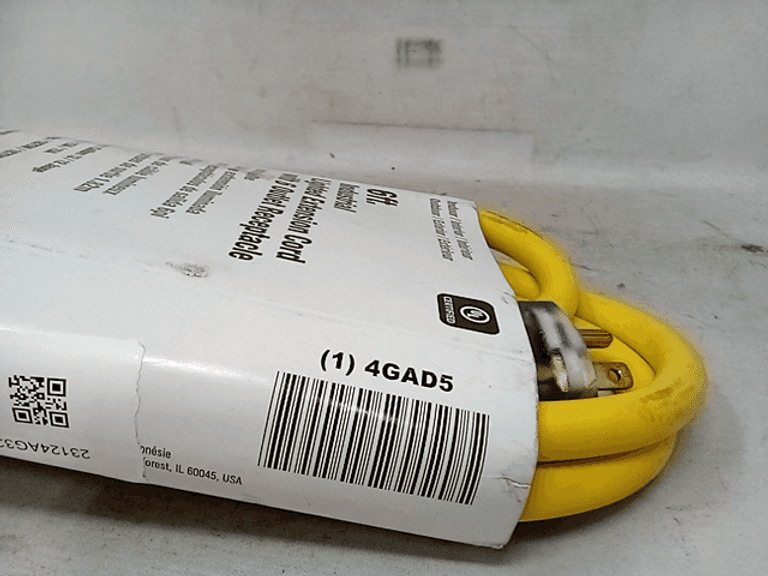 PowerFirst, Industrial Lighted Extension Cord With 6 Outlet Receptacle ...