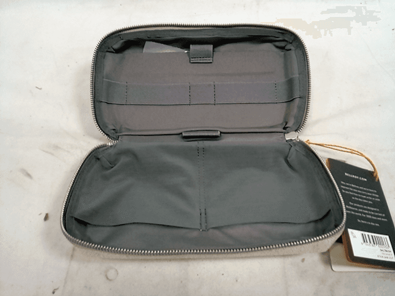 Bellroy Tech Kit Compact Traveling Pouch Bag- In Salt Brush Beige ...