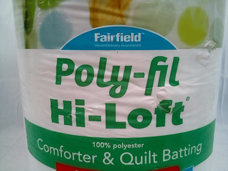 Fairfield Poly-Fil Hi-Loft Full Bonded Polyester Batting, Size 81"x96 ...