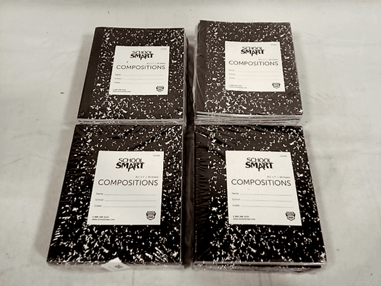 Lot of 4 - School Smart Flexible Cover Ruled Composition Books - 8.5"x7 ...