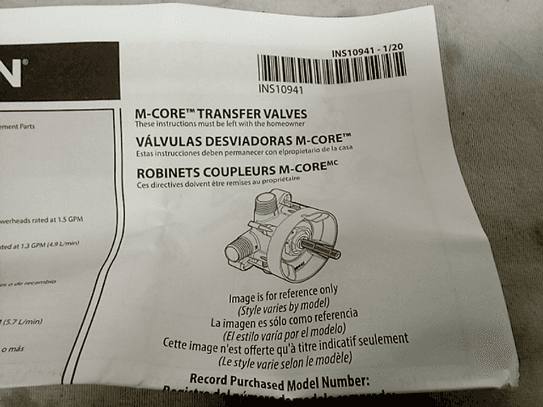 Moen, M-Core 3 Or 6 Function Transfer Valve, Gold - Dutch Goat