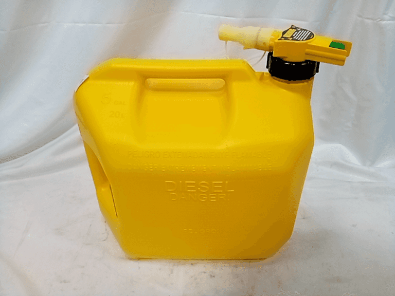 No Spill 1457 Diesel Gas Can, 5 Gallon, Yellow - Dutch Goat