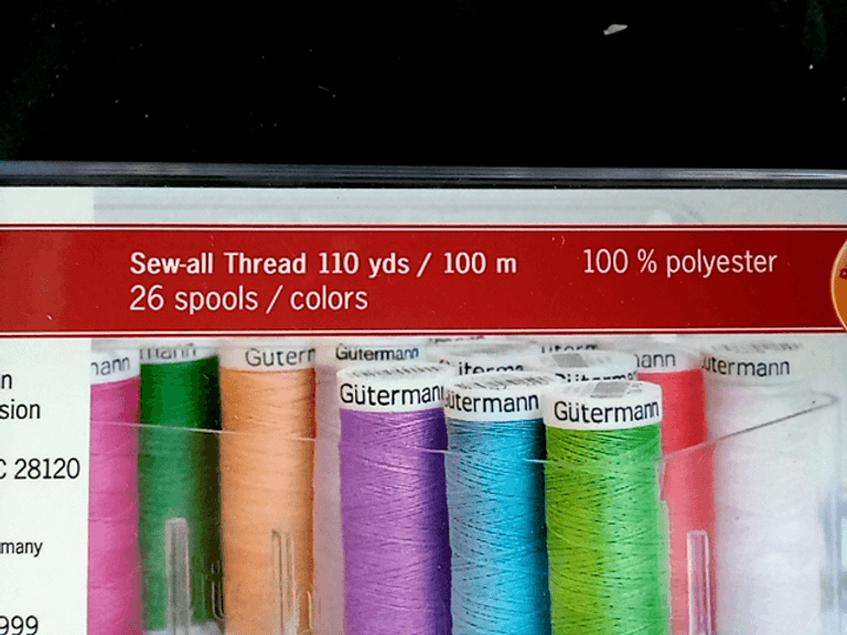 Gutermann Creativ Sew-All Thread Set - 110yds/100m 26 Spools/Colors ...