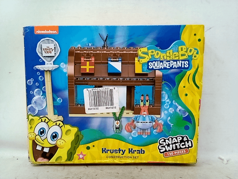 Nickelodeon SpongeBob Squarepants Krusty Krab Construction Building Set ...