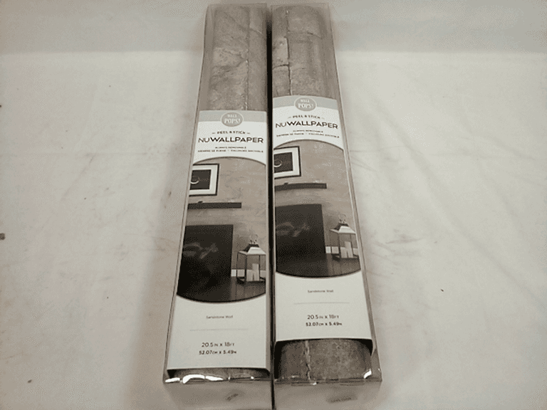 Lot of 2 - Wall Pops! Peel & Stick NUWallpaper 20.5"x18' Sandstone Wall ...