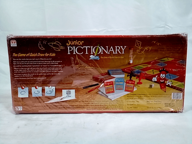 Mattel Games, Junior Pictionary Board Game, Multi-Color - Dutch Goat