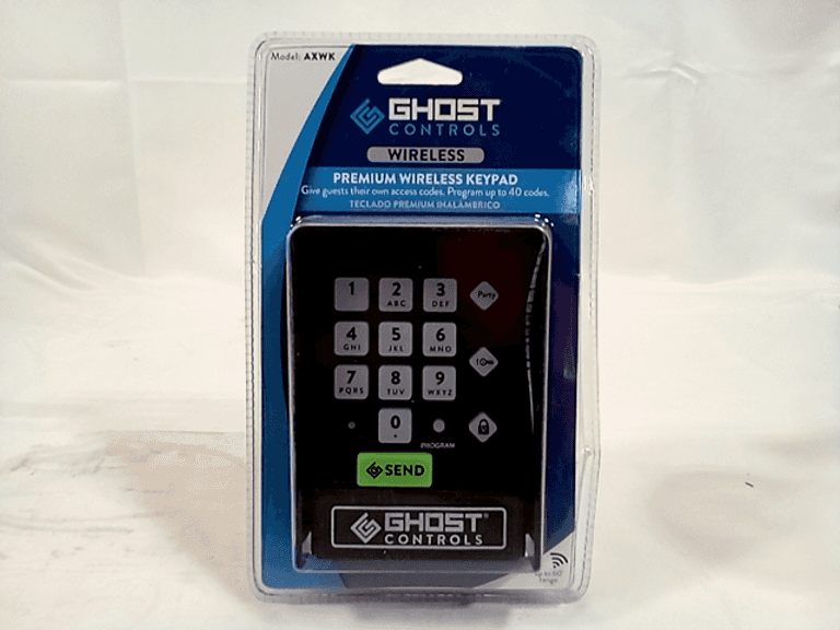 GHOST CONTROLS Premium Weather Resistant Wireless Keypad for Automatic ...