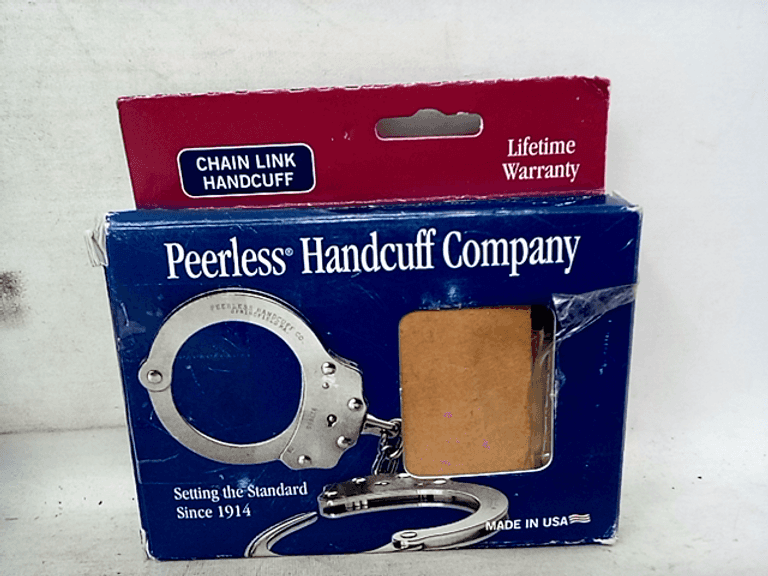 Lot of 2 - Peerless Handcuff Company, Model 700 Handcuff & 703 Leg Iron ...