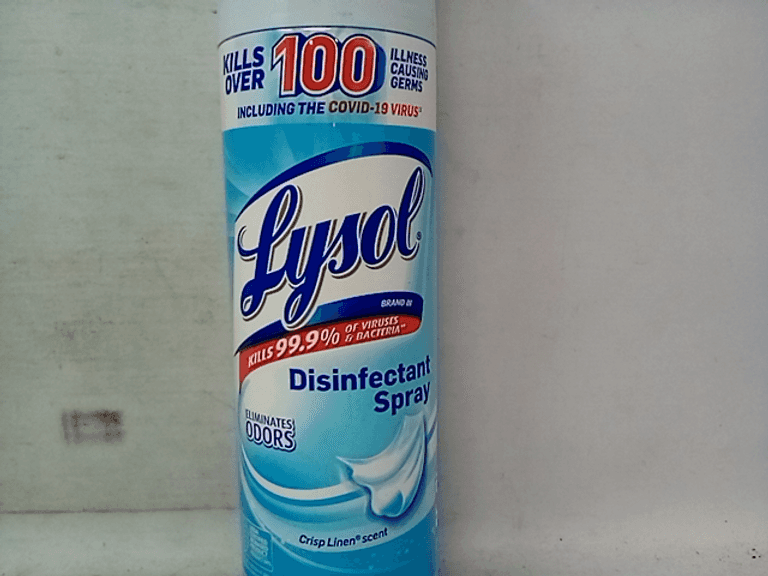 Lot of 3 - Lysol Disinfectant Spray, Crisp Linen, 19 Oz, Multi-Color ...