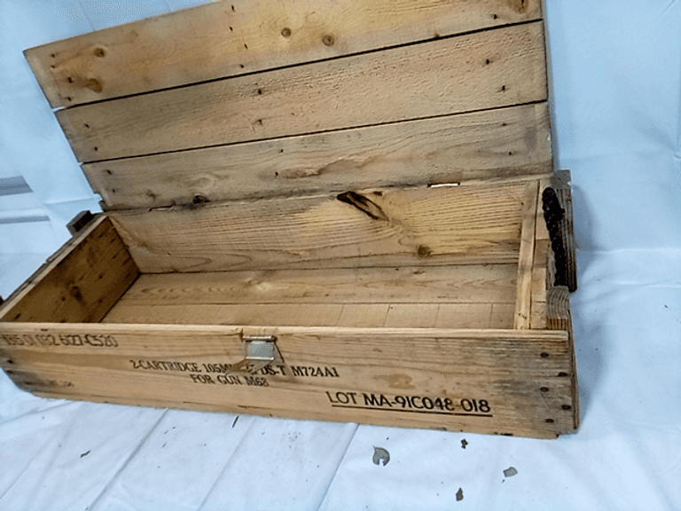Army Ballistic Wood Ammunition Box - Dutch Goat