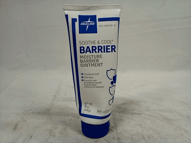 Medline Soothe & Cool Moisture Barrier Ointment, 7 Oz, White, Blue ...