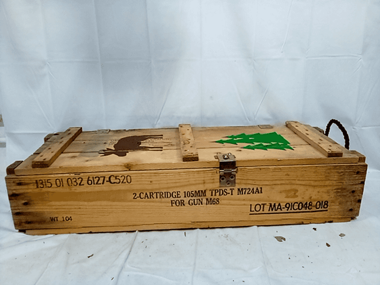 Army Ballistic Wood Ammunition Box - Dutch Goat