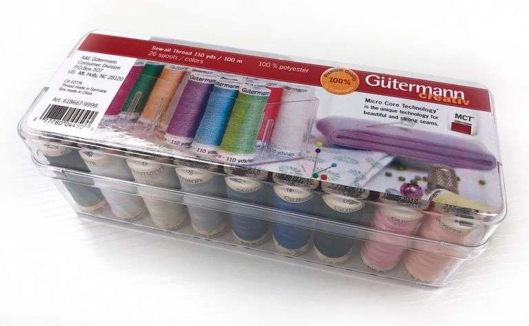 Gutermann Creativ Sew-All Thread Set - 110yds/100m 26 Spools/Colors ...