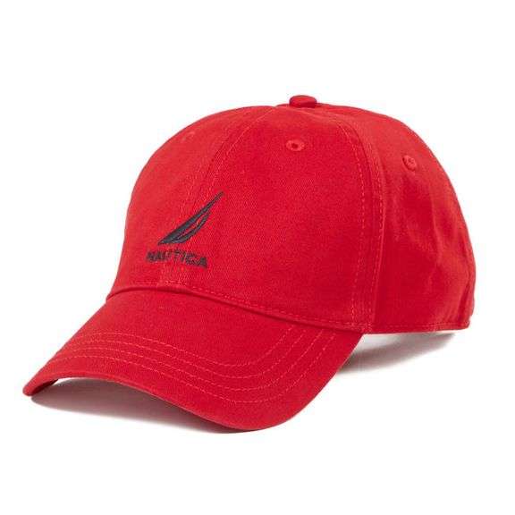 Nautica, J-Class Embroidered Cap, Oversized, Flare Red - Dutch Goat