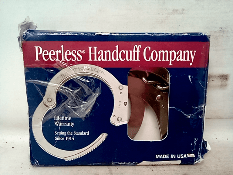 Lot of 2 - Peerless Handcuff Company, Model 700 Handcuff & 703 Leg Iron ...