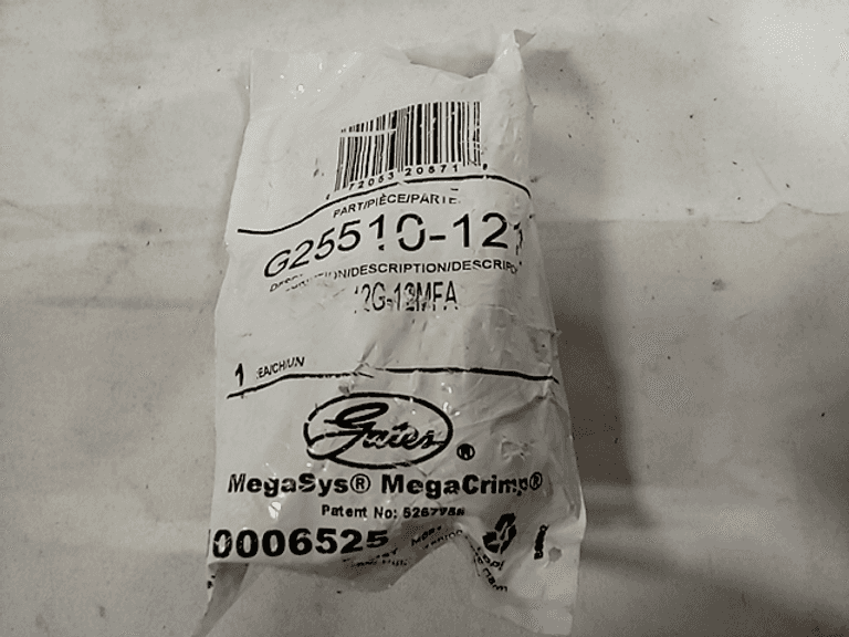 Gates G25510-1212, SAE Male Flareless Assembly MegaCrimp Coupling ...