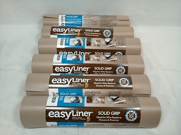 Duck Brand EasyLiner Shelf Liner, 12"x7' Taupe 6-Pack - Dutch Goat
