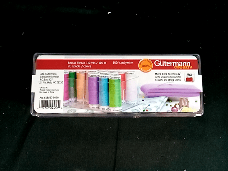 Gutermann Creativ Sew-All Thread Set - 110yds/100m 26 Spools/Colors ...