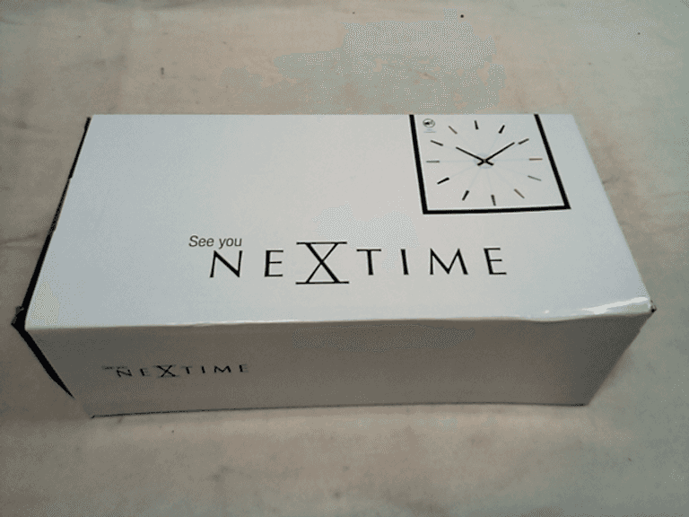 NeXtime Plug Inn Spoke Wall Clock, Vintage Multicolor - Dutch Goat