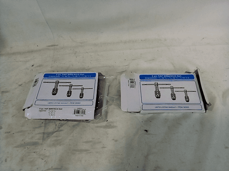 Pack of 2 - Harbor Freight Tools T-Handle Tap Wrench Set, 3-Piece/Pack ...
