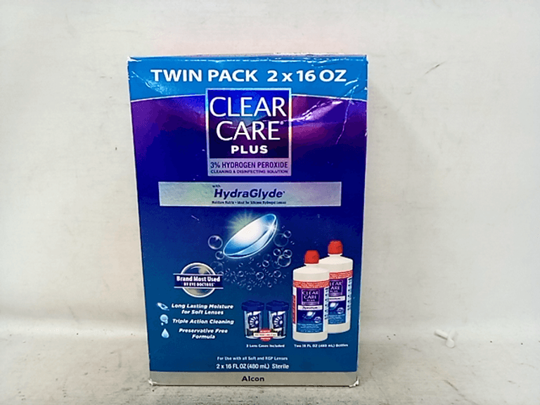 Clear Care Plus Cleaning & Disinfecting Solution Twin Pack, 32 Oz ...