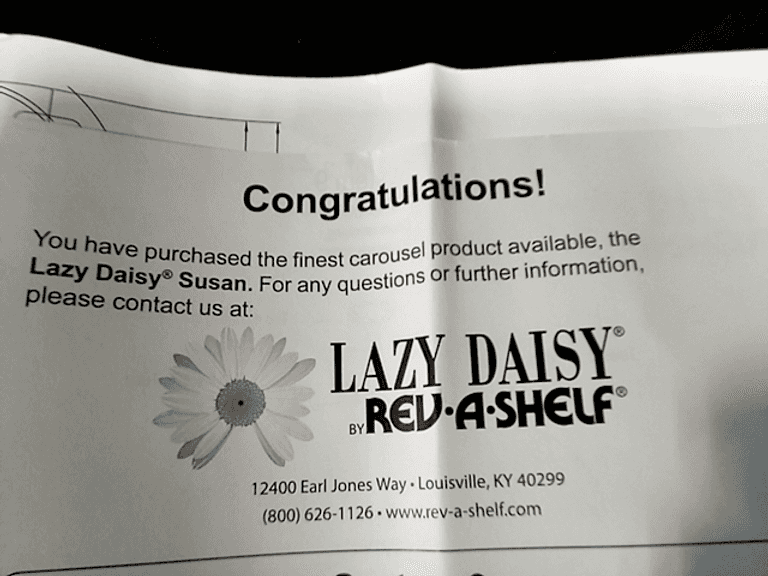 Rev-A-Shelf LD-72-91TE-8 Lazy Daisy Susan 28" Pie-Cut - Dutch Goat