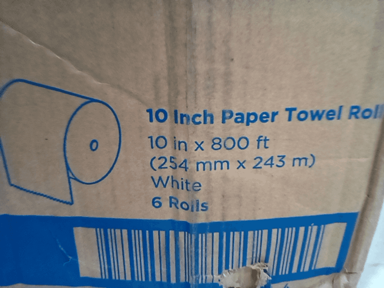 10" Paper Towel Roll 10"x800', White 6-Rolls - Dutch Goat