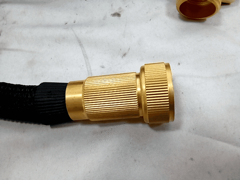 Heavy Duty Expandable Garden Hose, Black, Gold - Dutch Goat