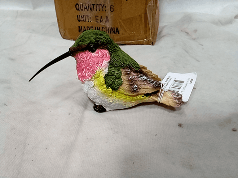 Lot of 6 - Transpac Resin Hummingbird Figurines 3", 6-Pack - Dutch Goat