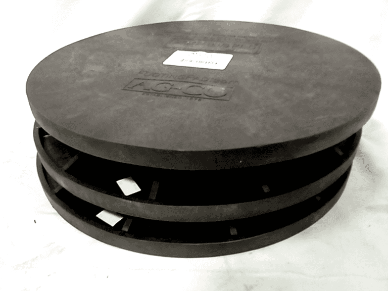 Lot of 3 - AG-CO 16" FootingPad Deck Footing Pad, Black - Dutch Goat