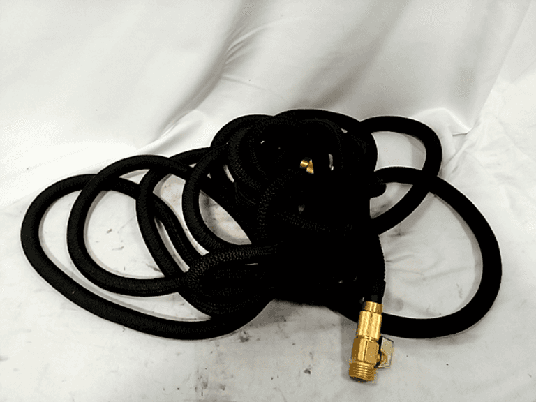 Heavy Duty Expandable Garden Hose, Black, Gold - Dutch Goat