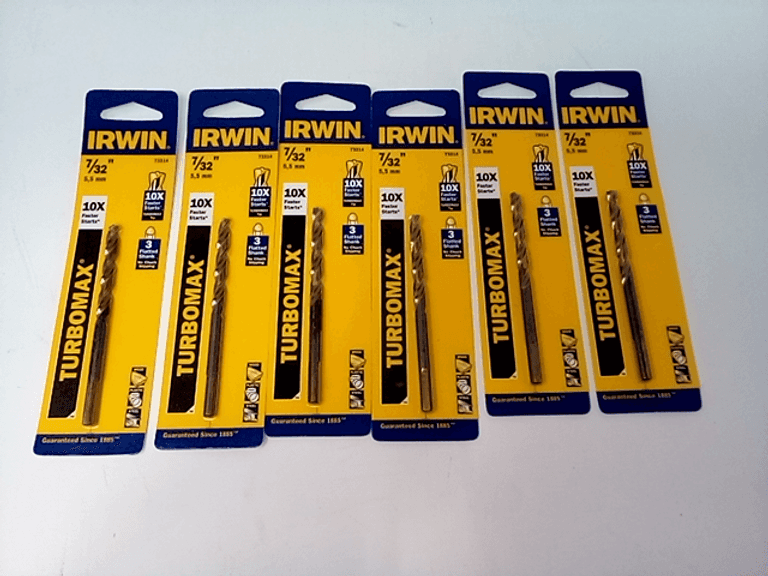 Lot of 6 - Irwin 73314 Turbomax 7/32"x3-3/4" High Performance Turbo Bit ...
