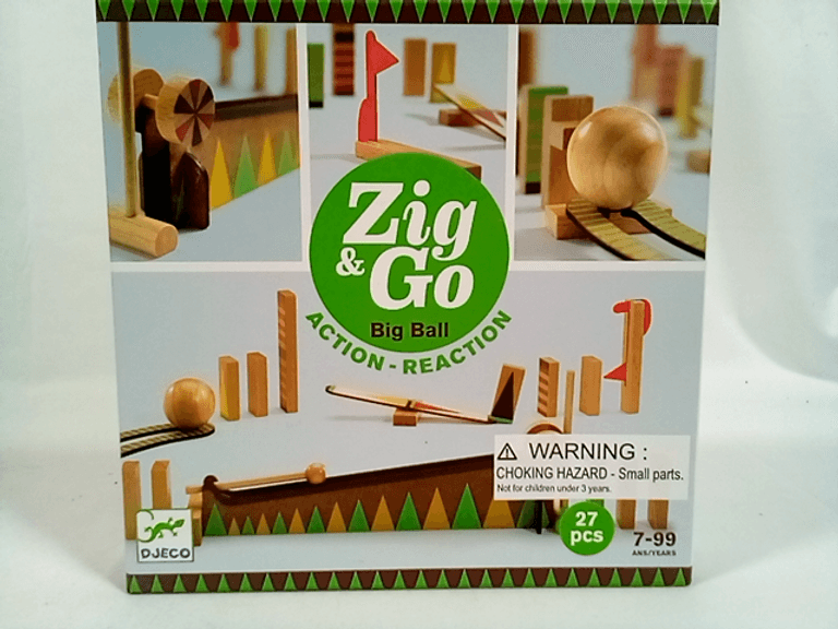 Zig & Go Wooden Domino Race Construction Set - Dutch Goat