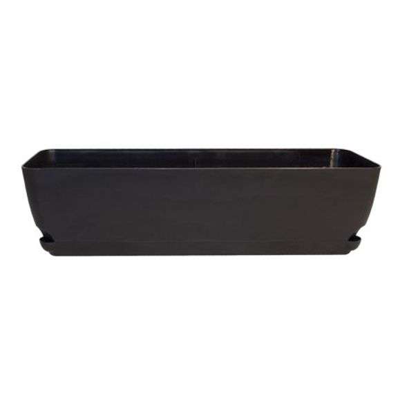 Mainstays 24" Self-Watering Window Box Planter in Black - Dutch Goat