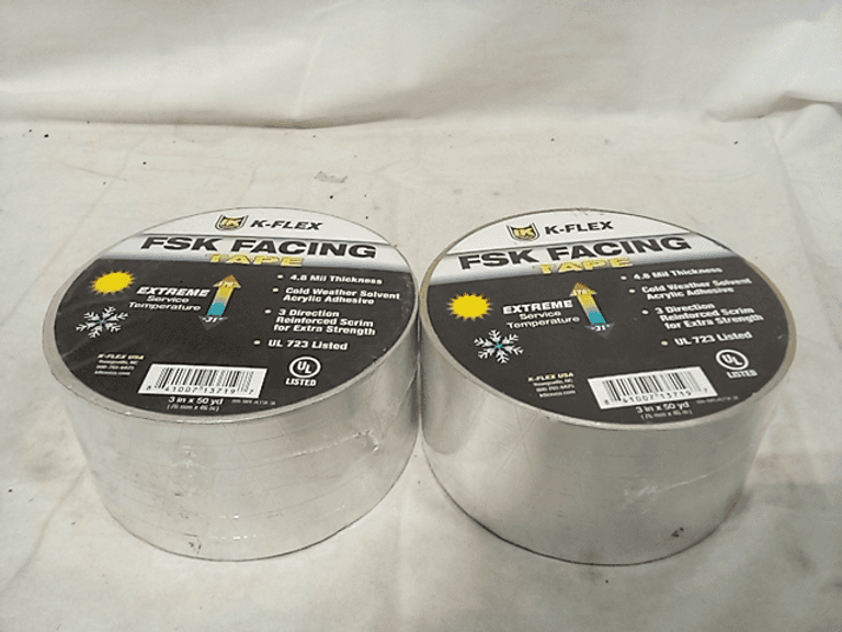 Lot of 2 - K-FLEX USA 800-TAPE-ALF-3 3" X 150 Ft. Aluminum Pipe ...