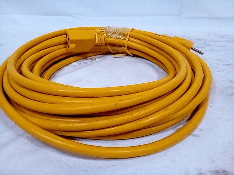 Heavy Duty Industrial High Speed Clipper Extension Cord, Yellow - Dutch ...