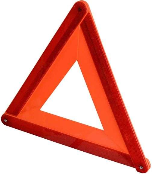 Roadside Safety Reflective Warning Plastic Triangle - Dutch Goat